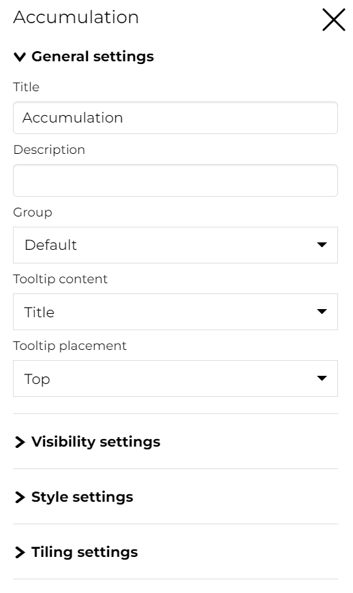 Maps Dataset Settings